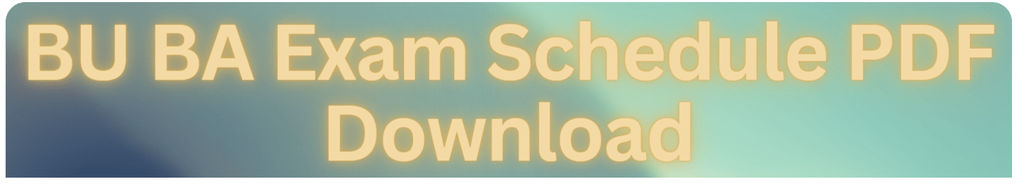 Bangalore University BA Time Table 2024 चेक करे | Bangalore University ...